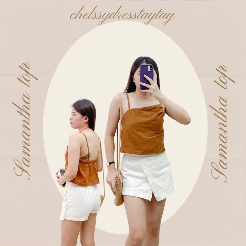 CDT SAMANTHA Casual Basic Plain Blouse Comfy Soft Daily Wear Top With ...