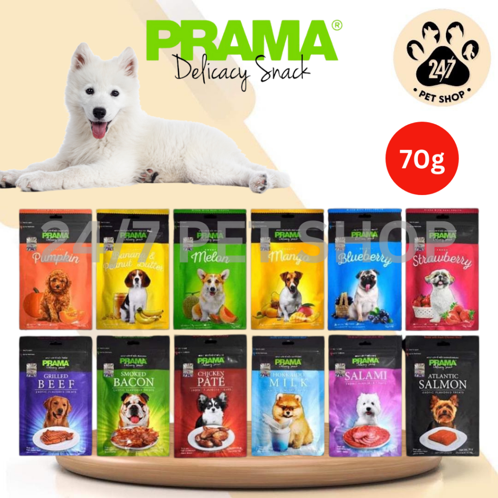 All Stages Adult Puppy Prama Delicacy Dog Treats 70g Dog Essentials 24/ ...