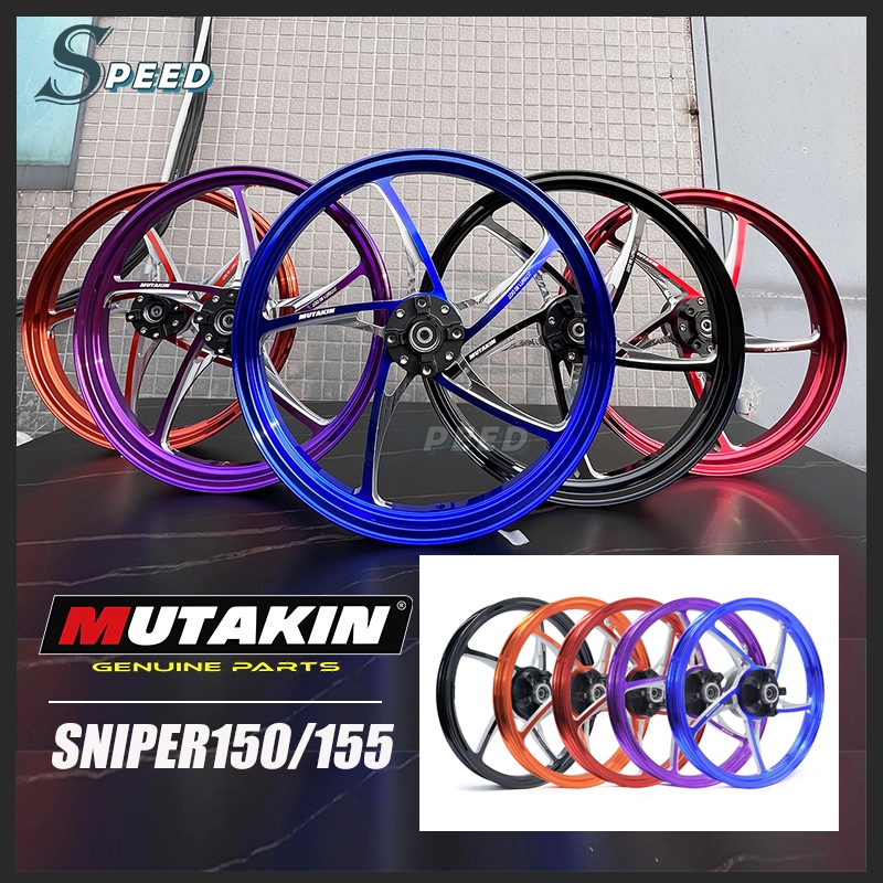 MUTAKIN X5 Mags CNC Yamaha Sniper150 155 Ultra-thin Wheel Front 1.6*17 ...
