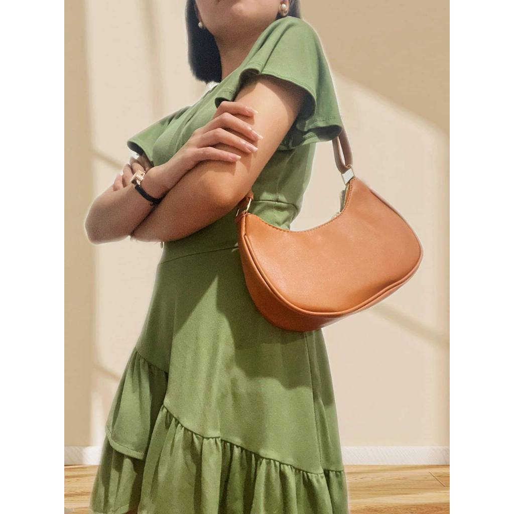 New Crescent Women's Fashion Personalized Shoulder Bag Clutch PU ...