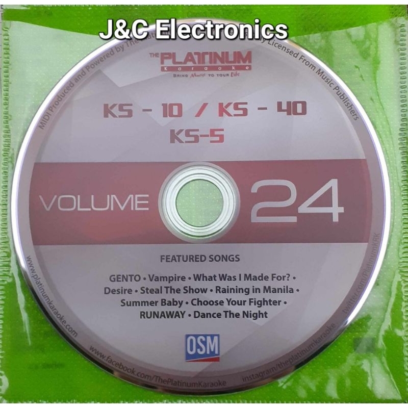 Platinum CD KS-10 | KS-40 | KS-50 Volume 27 with songlist latest CD ...