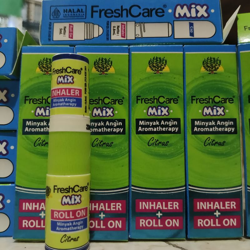 Fresh Care Mix Minyak Angin Aromatherapy Citrus Inhaler and Roll on ...