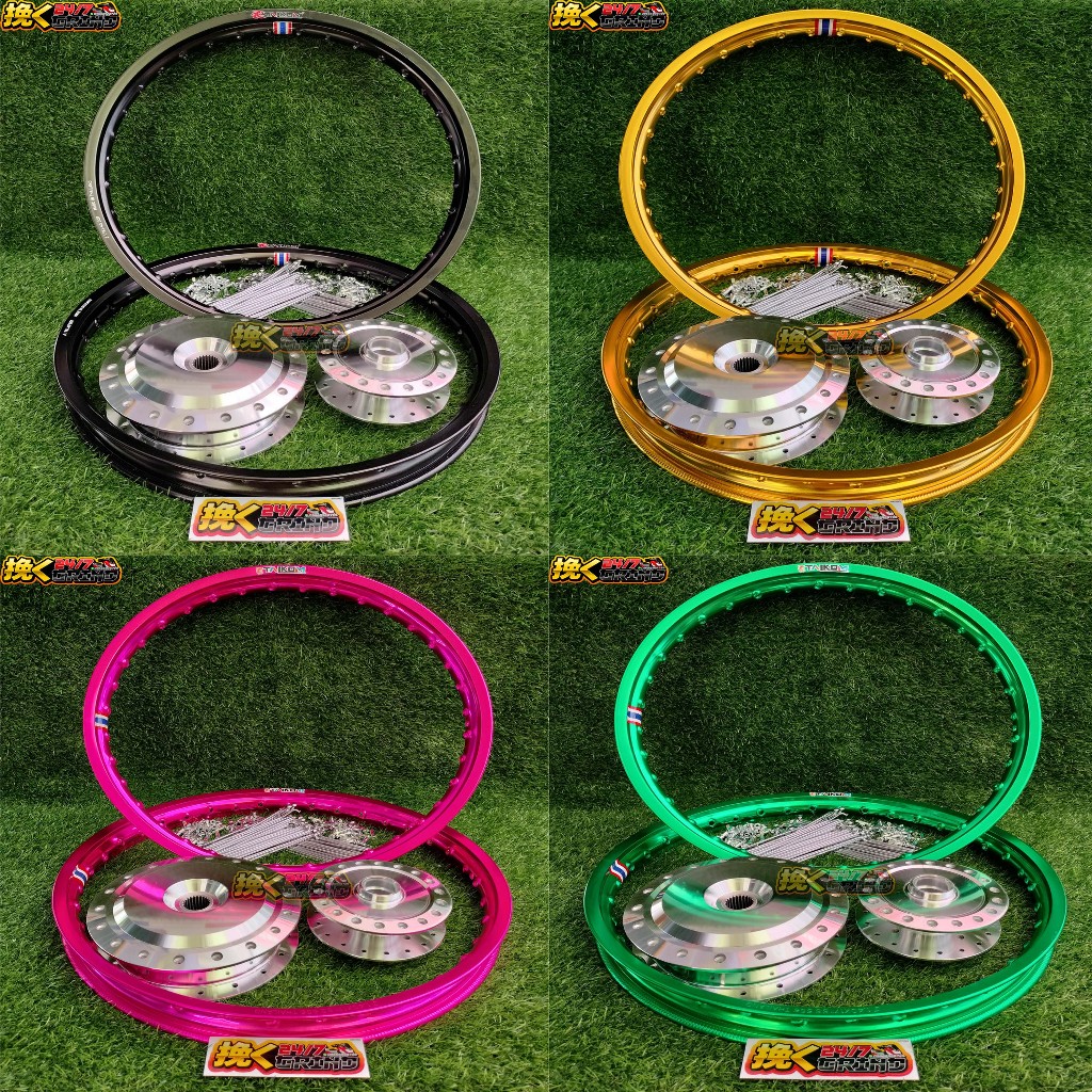 Rim Set For Honda Click 125 / Click 150 / Click v1 v2 v3 Rim Hub Spokes ...
