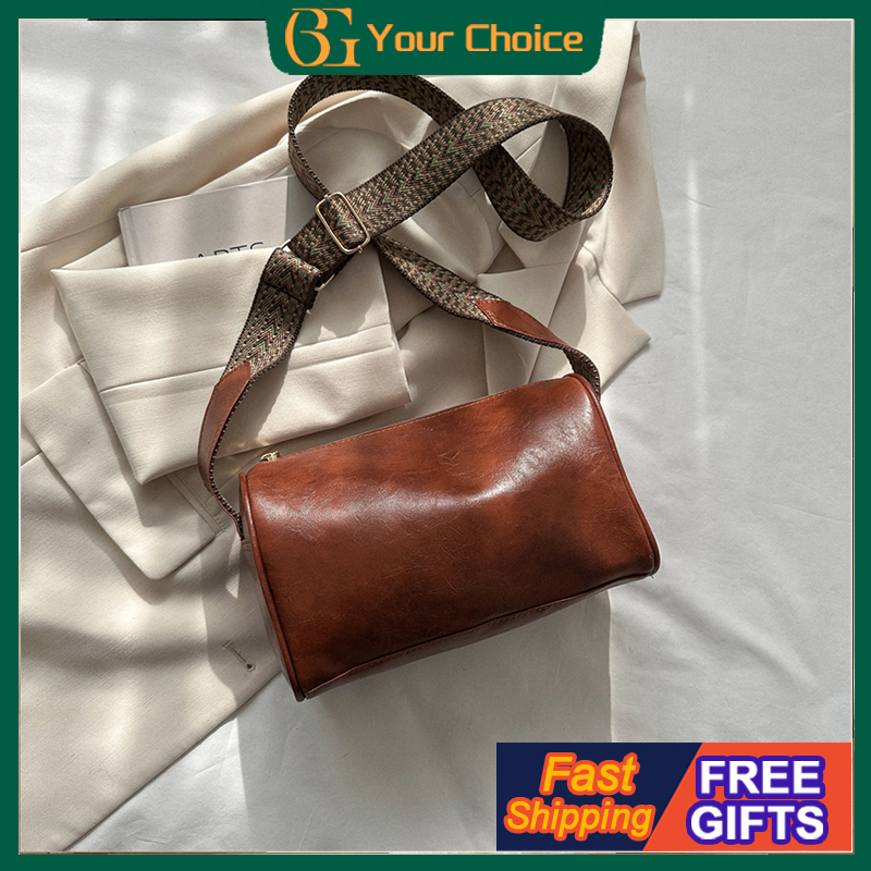 BG4 PU Leather Fashion Creativity Korean Strap Bag Womens Crossbody Bag ...