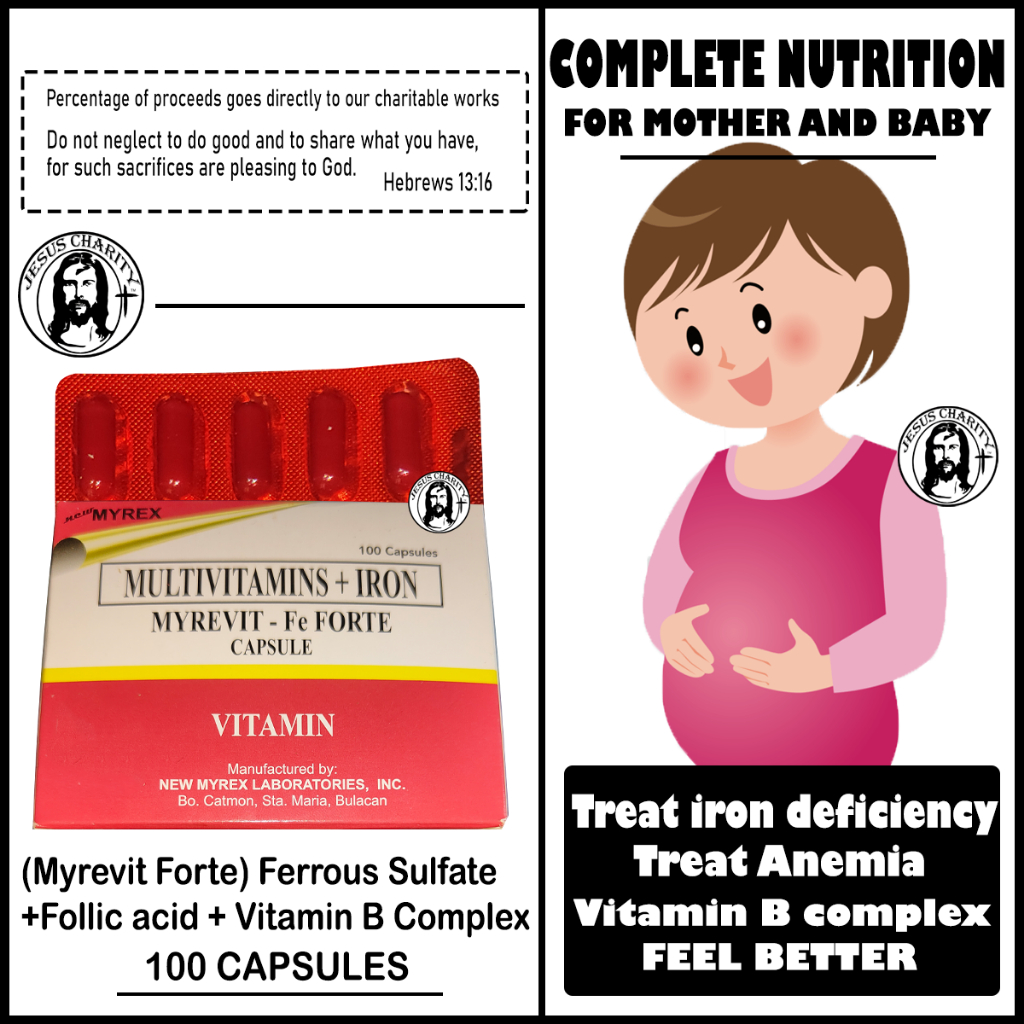 Multivitamins plus with gerus generics only (MYREX FORTE) 100 capsules ...