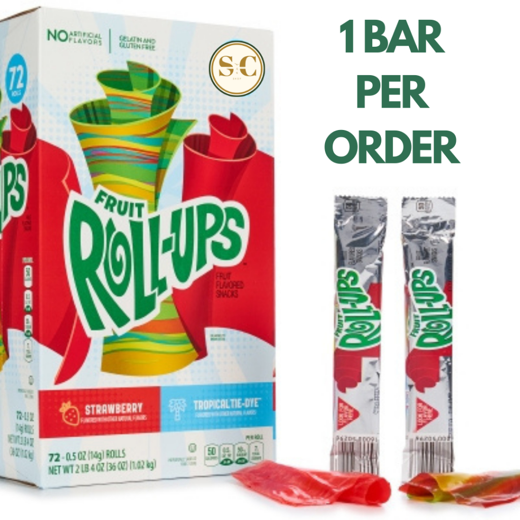 FRUIT ROLL UPS CHEWY CANDY 1 BAR PER ORDER | Shopee Philippines