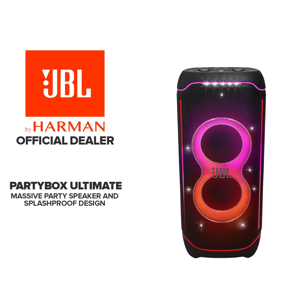 JBL Partybox Ultimate Massive Party Speaker and Splashproof Design ...