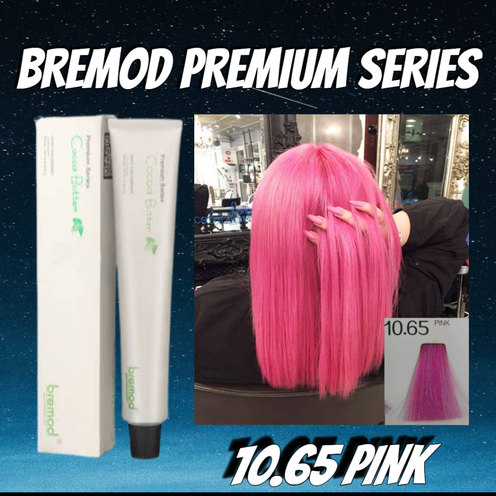 SET BREMOD PREMIUM HAIR COLOR WITH OXIDIZER 10.65 PINK COCOA BUTTER ...