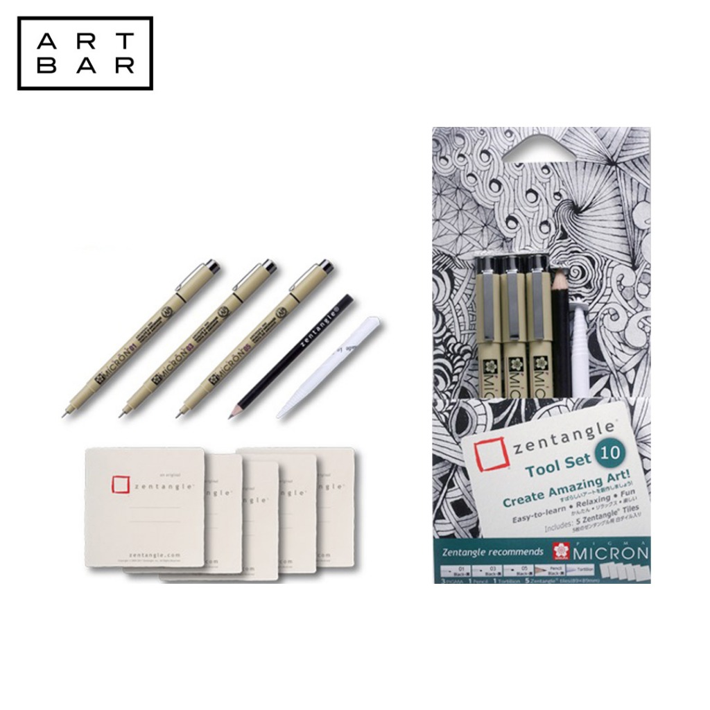 Sakura Drawing Pen Ztgz-01 Zentangle Set - Art Bar | Shopee Philippines
