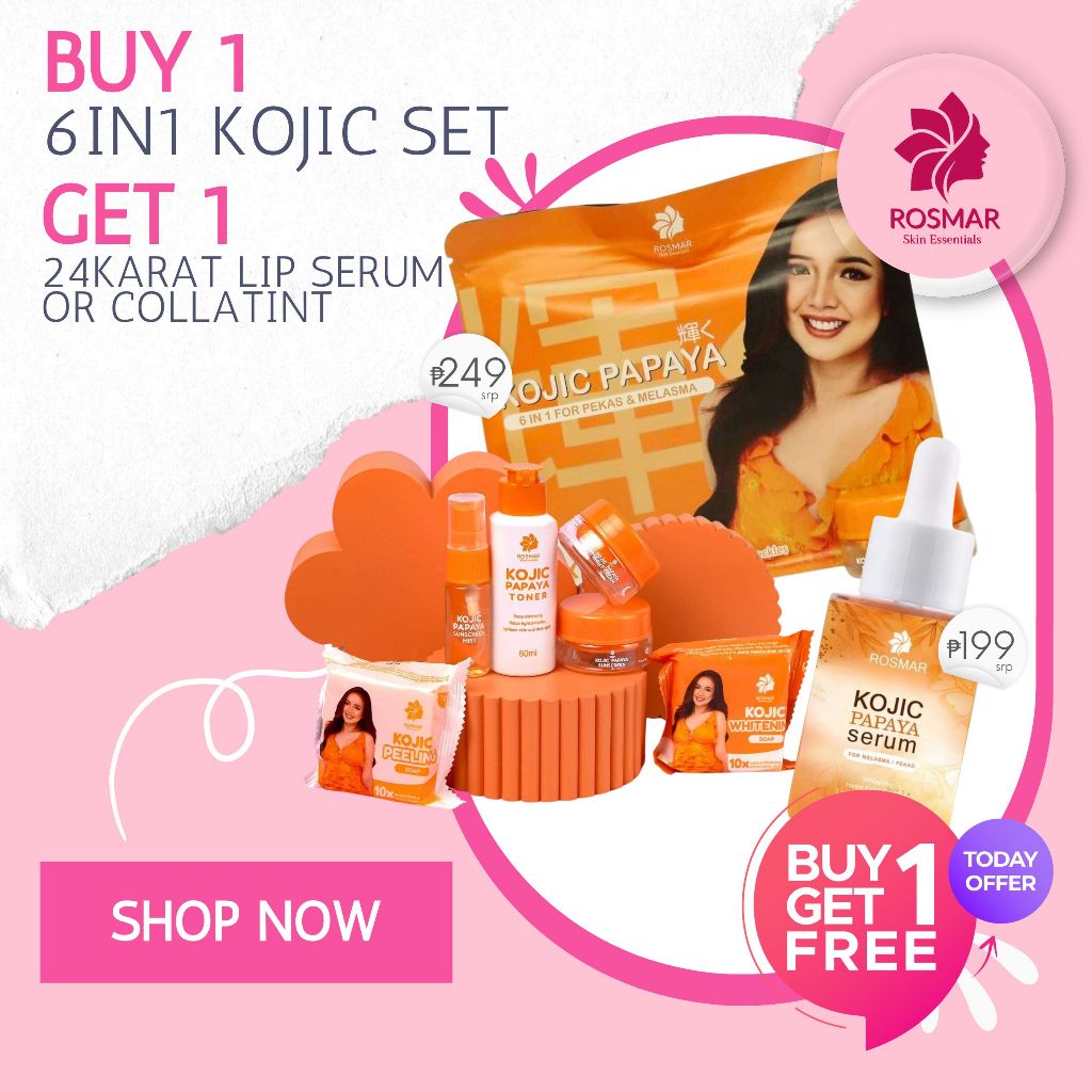 ROSMAR B1G1 | BUY 1 SET 6IN1 KOJIC PAPAYA SET GET 1 Kojic Papaya Serum ...