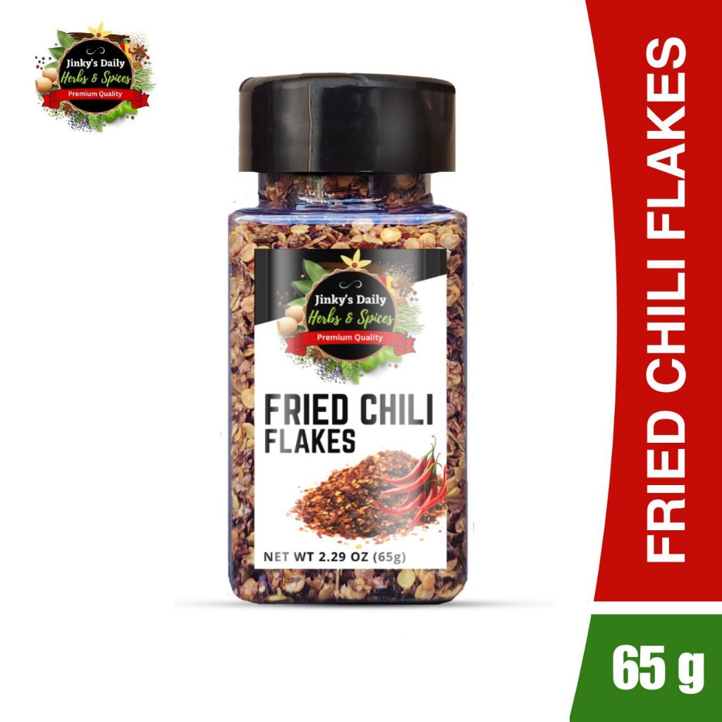 Fried Chili Flakes 65g in Shaker Bottle by Jinky's Daily Herbs & Spices ...