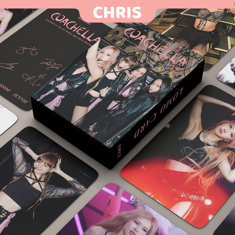 Kpop 55 Pcs BLACKPINK Photocard Coachella Album LOMO Card Postcard IN ...