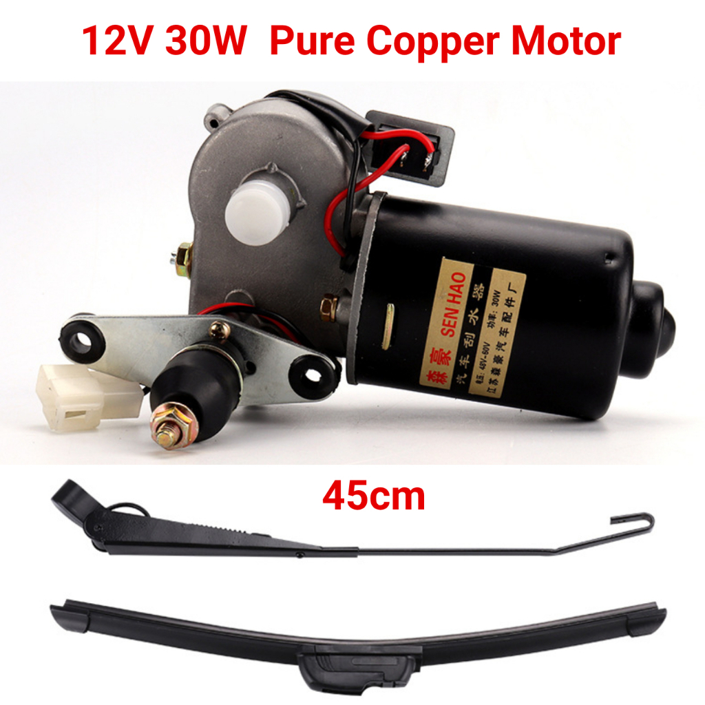 Wiper Motor 12v Surplus Wifer Motor For Tricycle Car Jeep Electric Windshield Wiper Blade Kit ...
