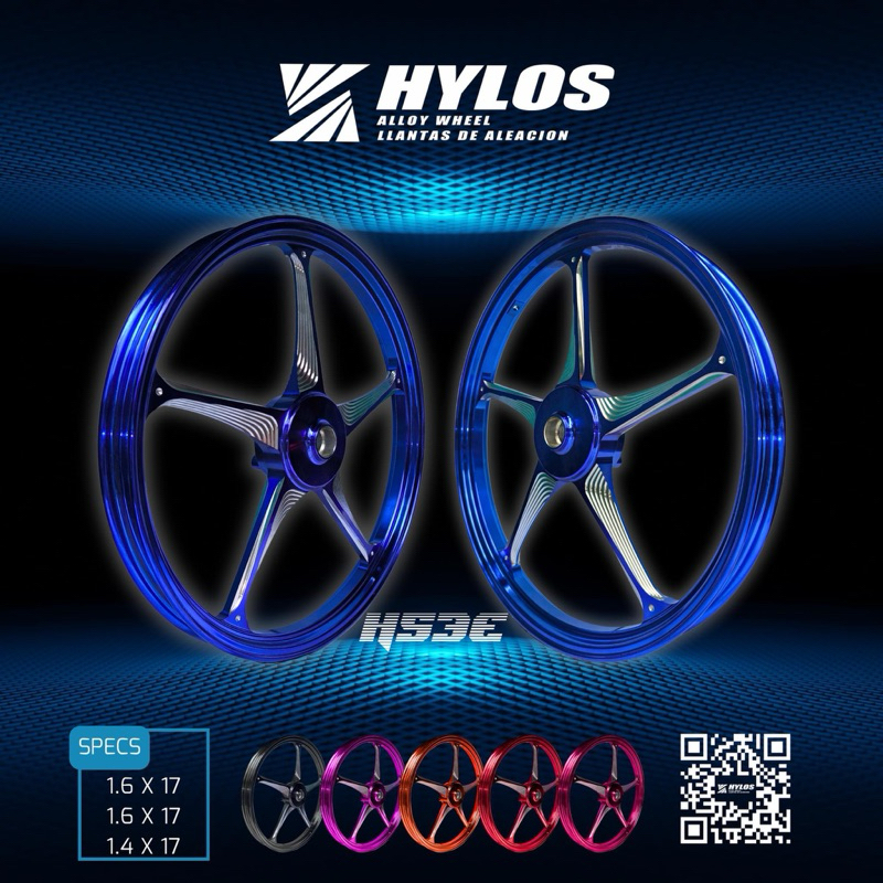 HYLOS MAGS BY 17 H53E Click125 Nmax Aerox M3 sporty | Shopee Philippines