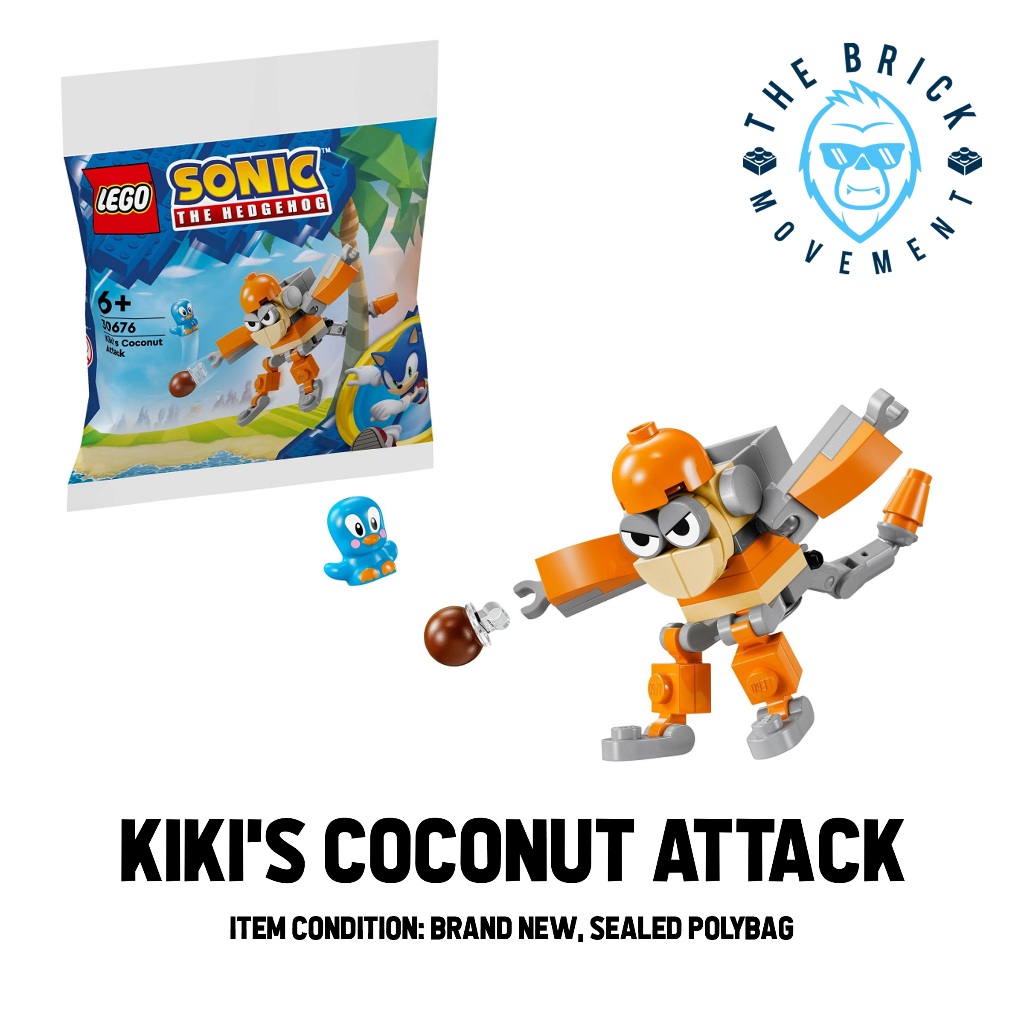 LEGO® SONIC THE HEDGEHOG Kiki's Coconut Attack Polybag | Shopee Philippines