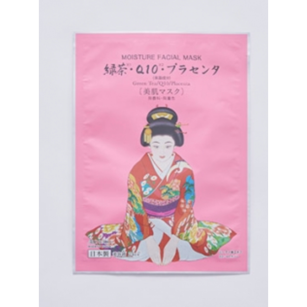 Maiko Moisture Facial Mask Green Tea/Q10/Placenta 24mL 10sheets【Direct ...