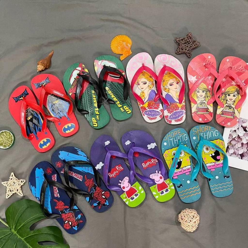 Sunstar Assorted Cartoons Character Slippers For Kids Rubber Slipper ...