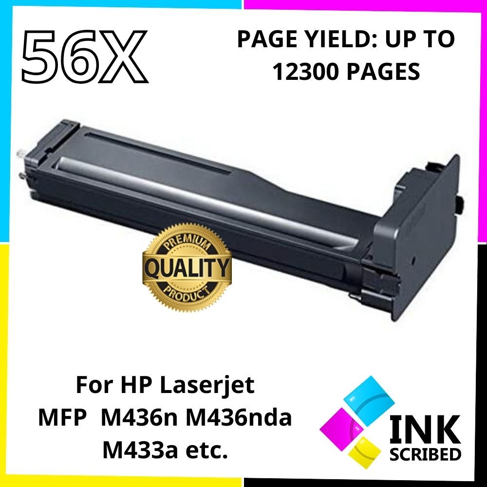 INKSCRIBED CF256A 56A CF256X 56X Compatible Toner Cartridge HP M436dn ...