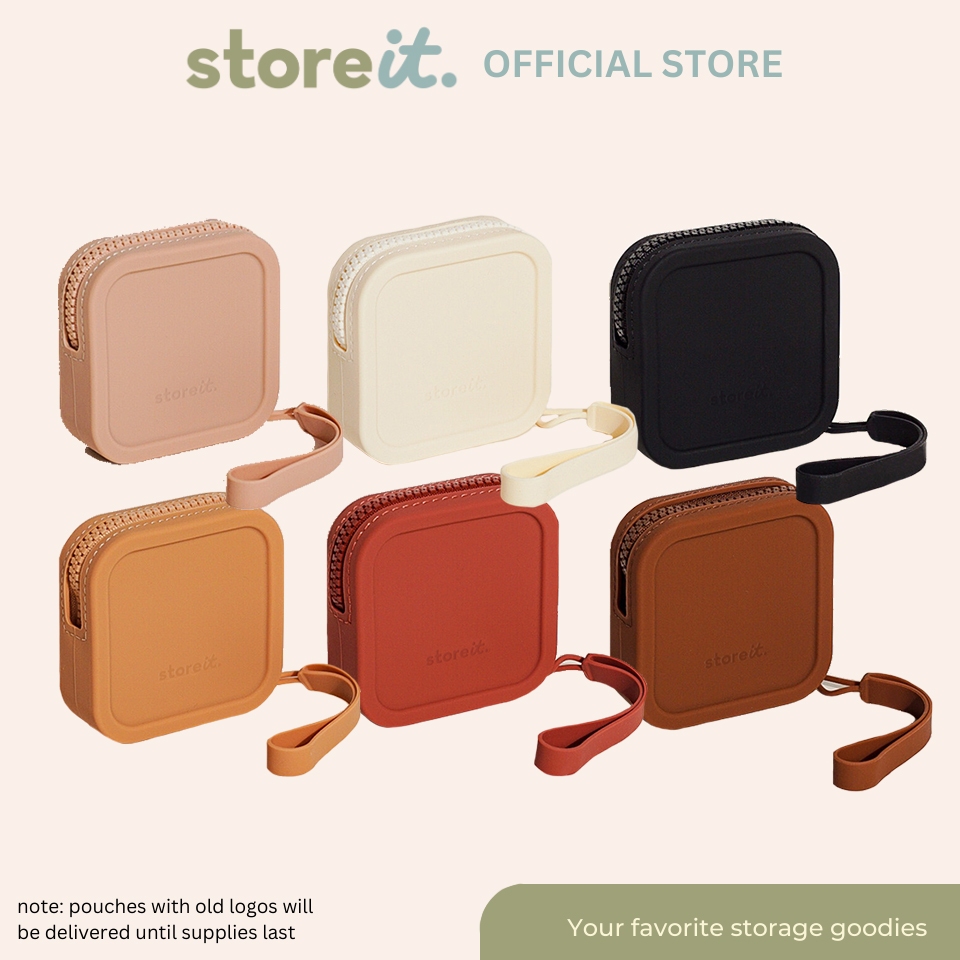 Store It Zip Pod Silicone Pouch Coin Purse Wallet with Wrist Strap ...