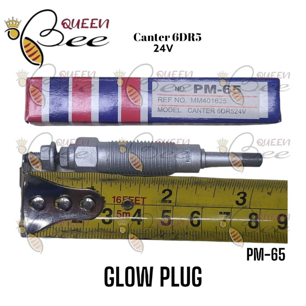 QUEENBEE Fuso 4DR5 CANTER 6DR5 GLOW PLUG PM-63 PM-65 24V MM401625 MADE ...
