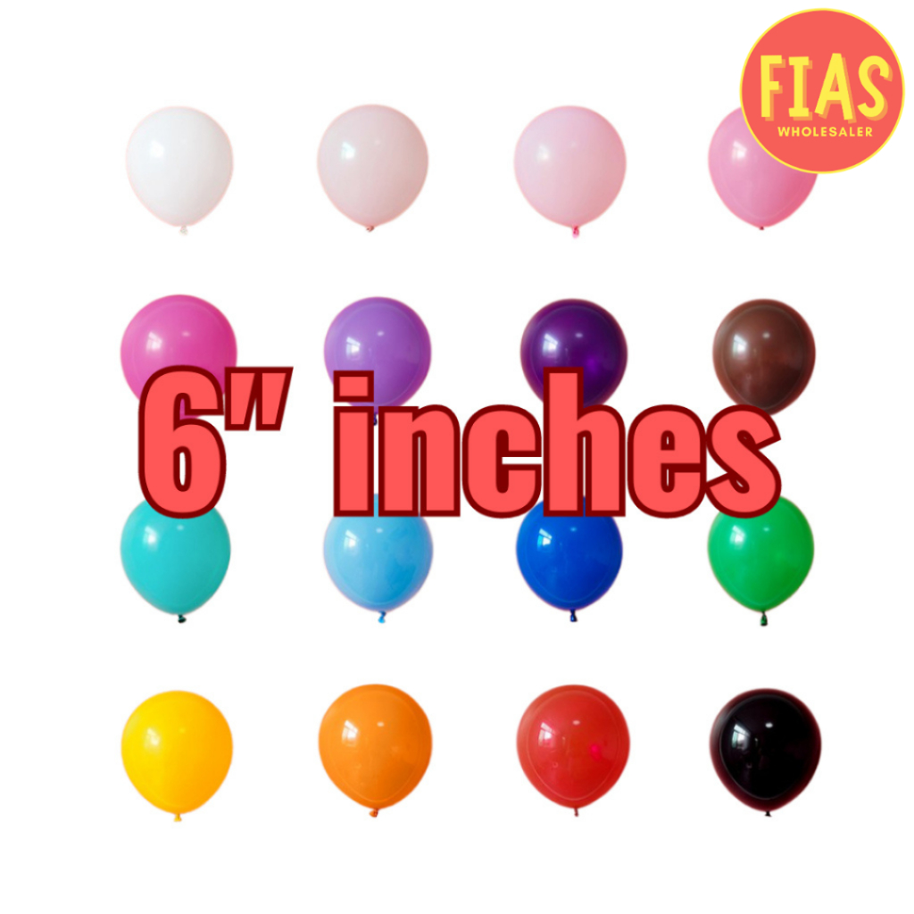 100 Pcs 6'' Original Color Party Balloons / Party Needs / Wholesale P04 ...