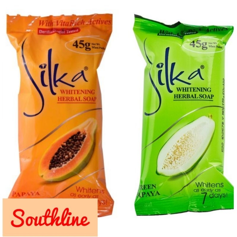 Silka Papaya Whitening Herbal Soap 45g | Shopee Philippines