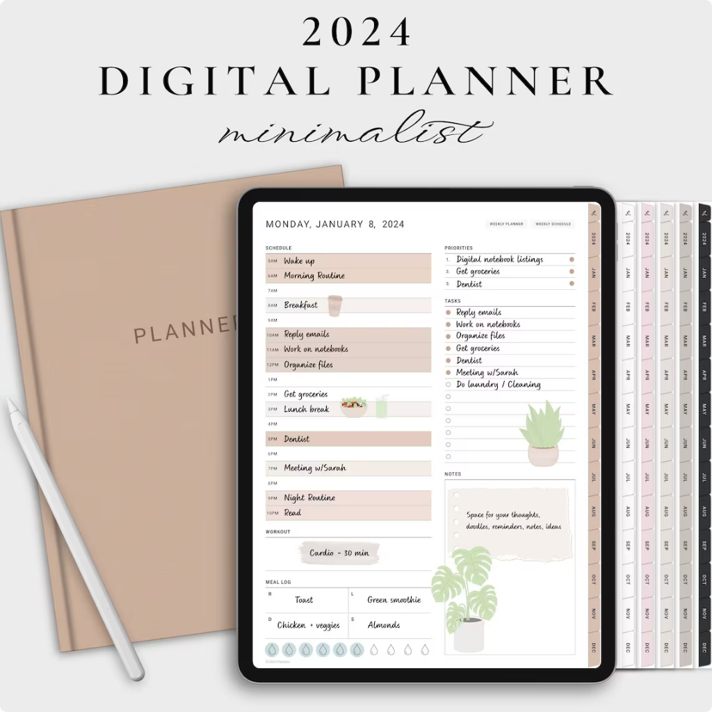 2024 Digital Planner, Digital Planner for iPad & Android, GoodNotes ...