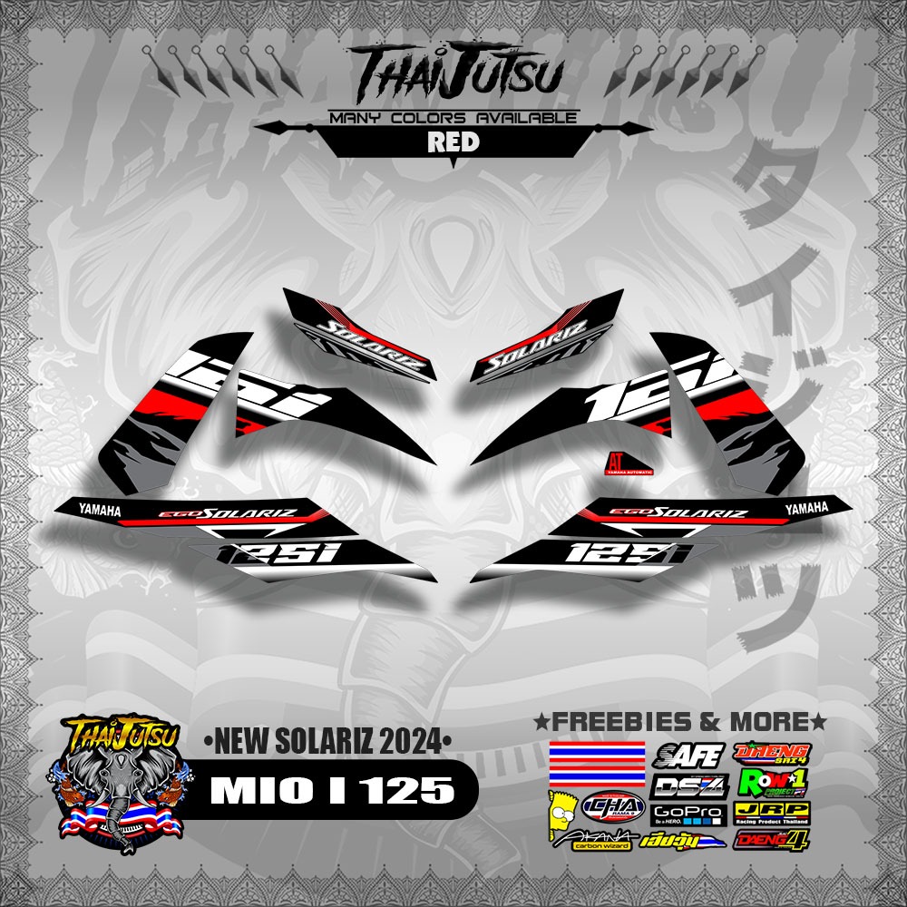MIO I 125 MALAYSIAN DECALS ( NEW SOLARIZ 2024 )【ThaijutsuStickers ...
