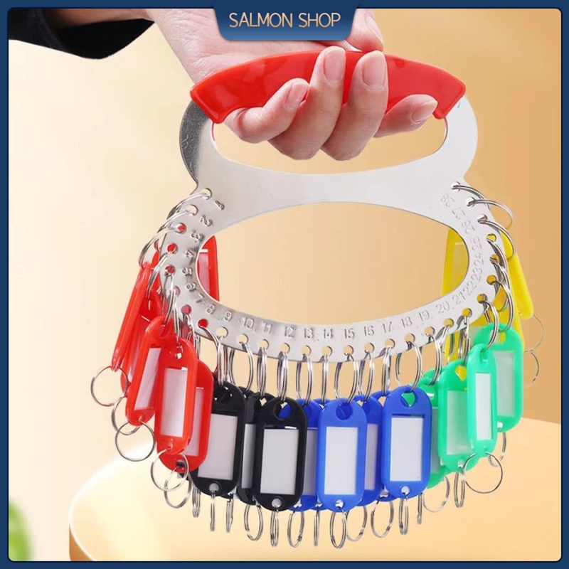 28 Bit Stainless Steel Key Organizer Management With Key Rings And Key ...