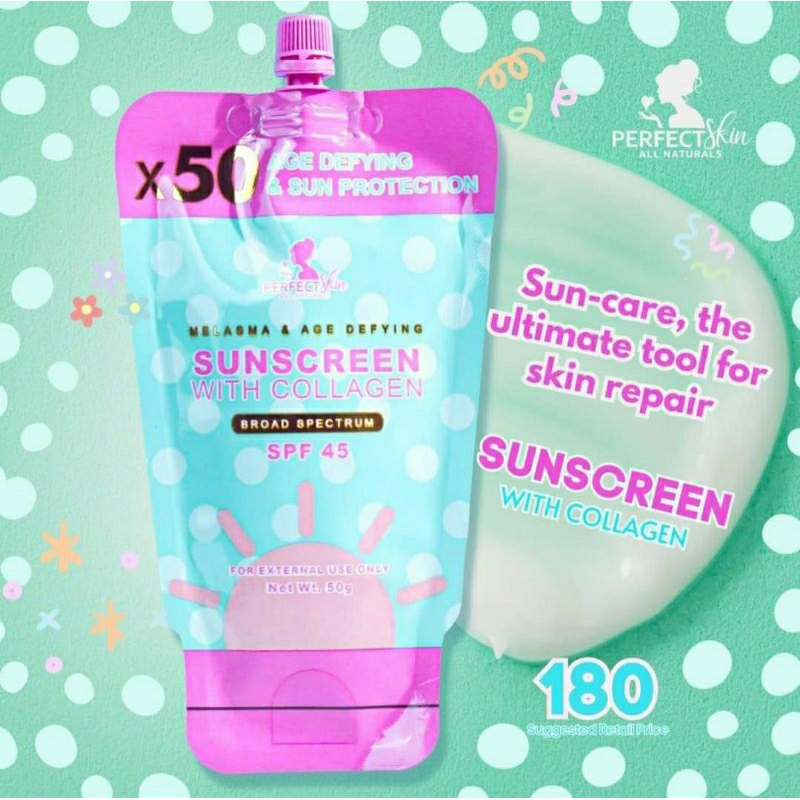 Perfect Skin Melasma & Age Defying Sunscreen with Collagen 50g (New ...