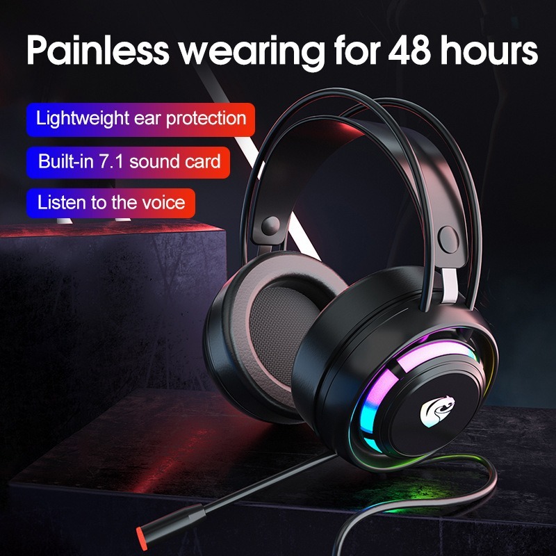Professional Wired Gaming Headsets 3.5mm Over-Ear Bass Stereo Gaming ...