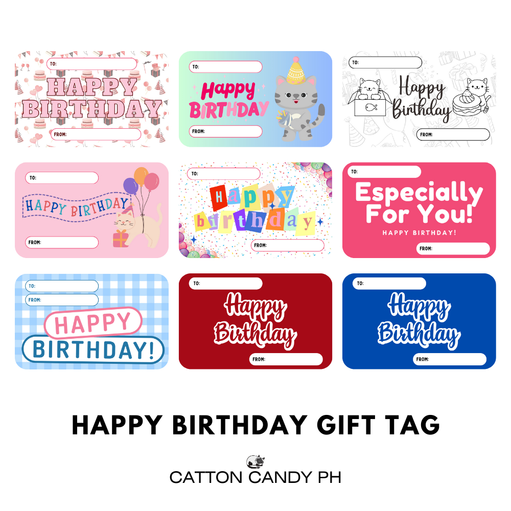 Happy Birthday Gift Tags | Card 10 pcs per pack | Shopee Philippines