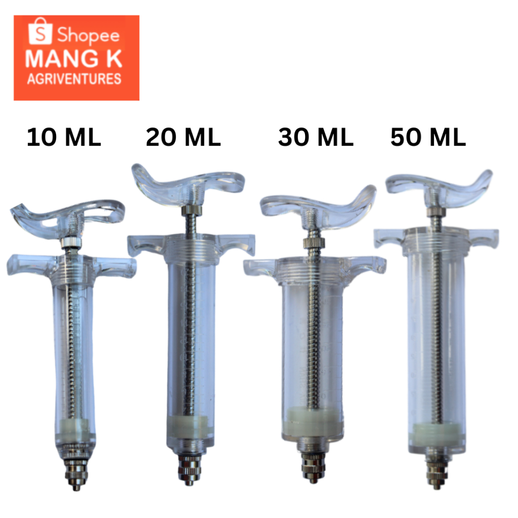 10 ml/ 20 ml/ 30 ml/ 50ml HEAVY DUTY FIBERGLASS SYRINGE|adjustable for ...