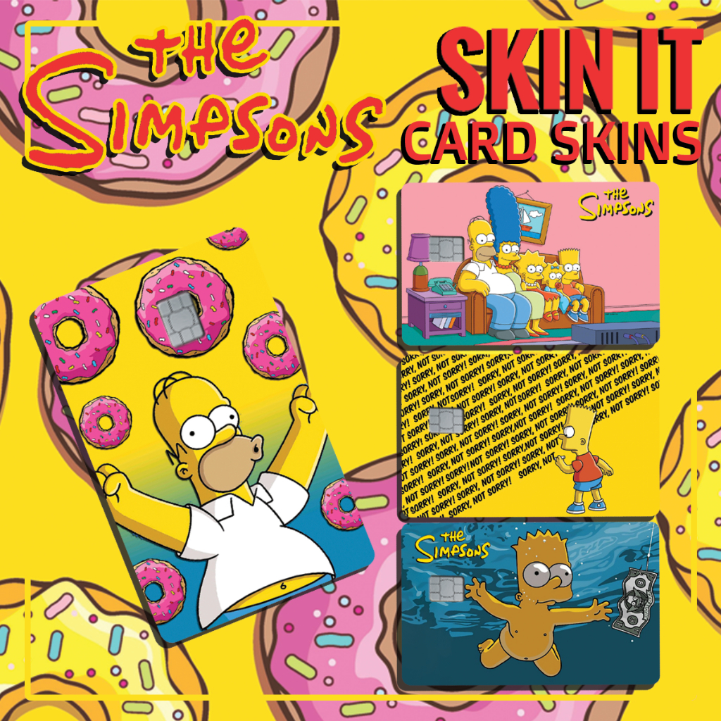 The Simpsons Card Skins Stickers for ATM Cards or Beep Cards | Shopee ...