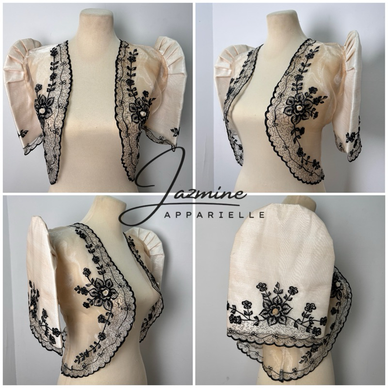 FILIPINIANA BOLERO | HANDMADE EMBROIDERY | MESTIZA SLEEVES | Shopee ...