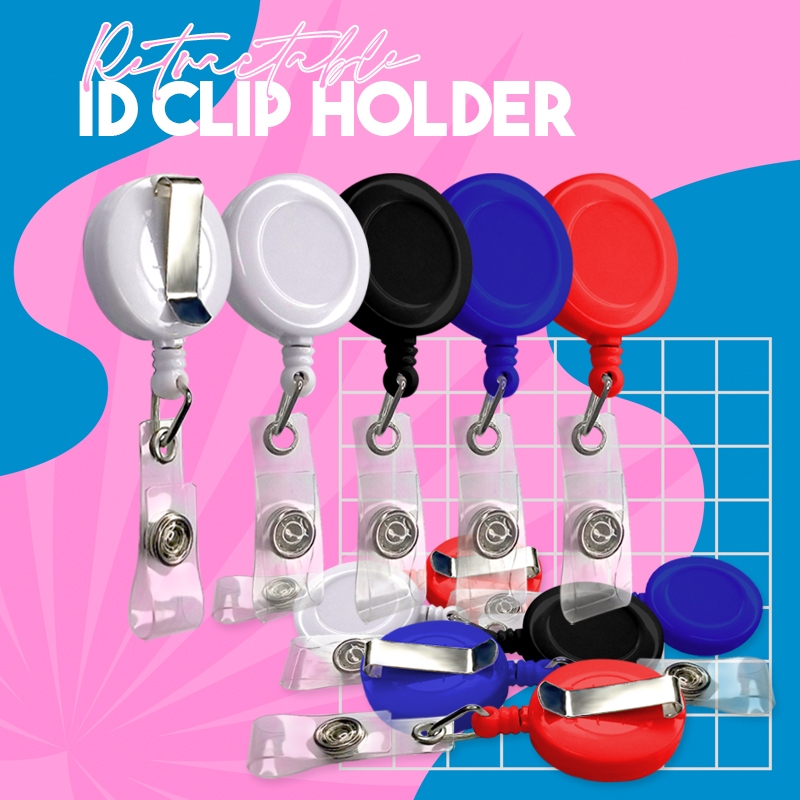 Retractable ID clip holder w/ belt clip - 50pcs | Shopee Philippines