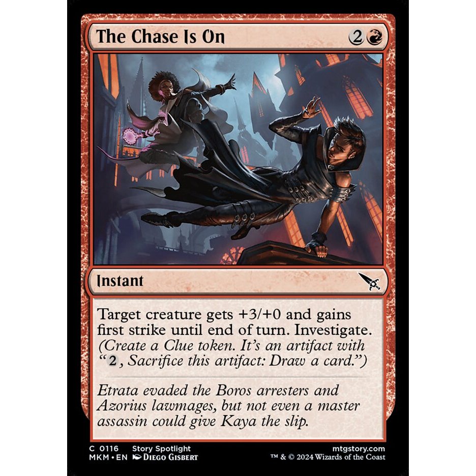 Magic the Gathering - The Chase is On - MTG Red - MKM - NM (_BKR ...