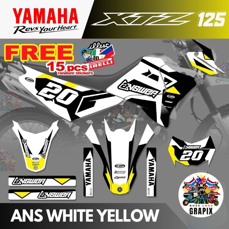 YAMAHA XTZ 125 Full Body Decals Sticker (ANSWER SERIES) | Shopee ...