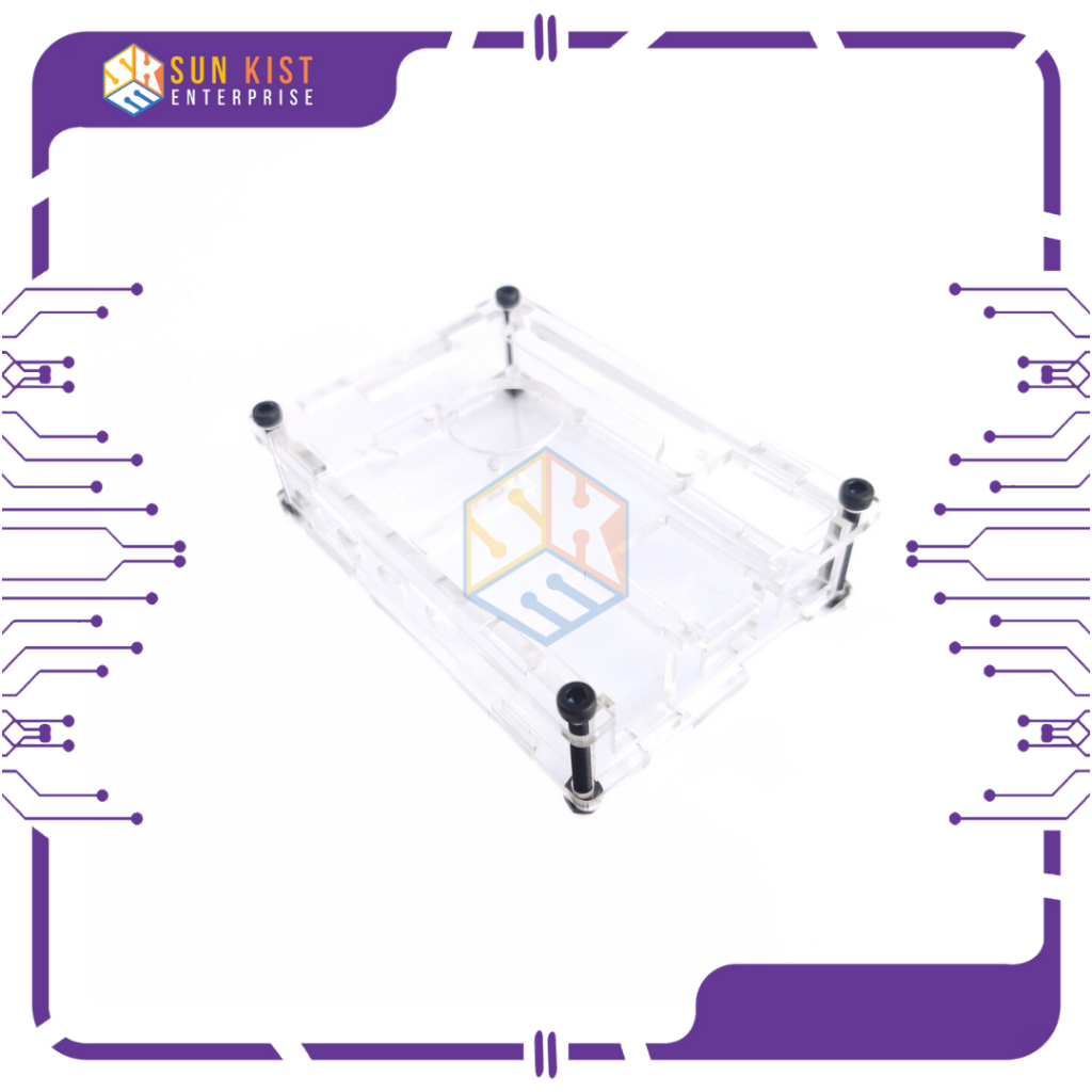 Raspberry Pi 4 Model B Clear Acrylic Protective Case Enclosure Box | Shopee Philippines