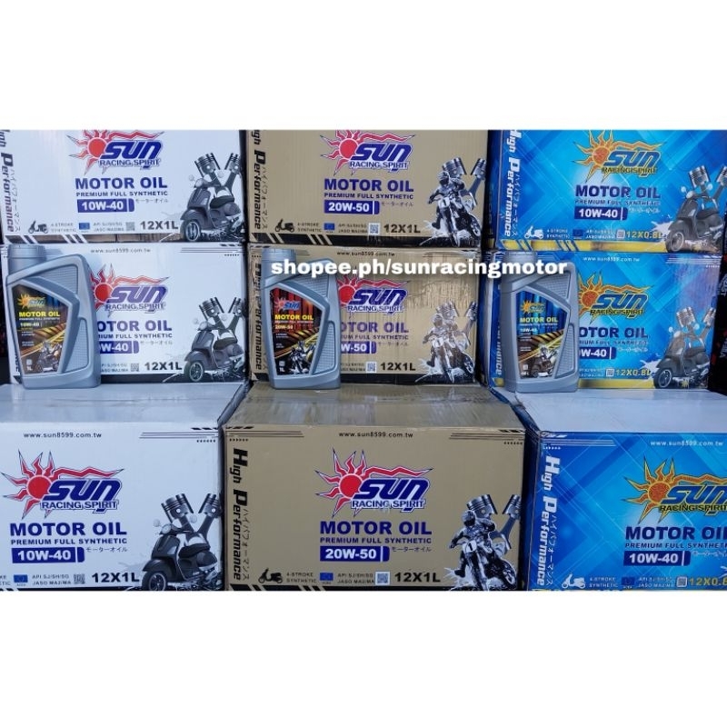 Sun racing oil 1 liter 800ml per box | Shopee Philippines