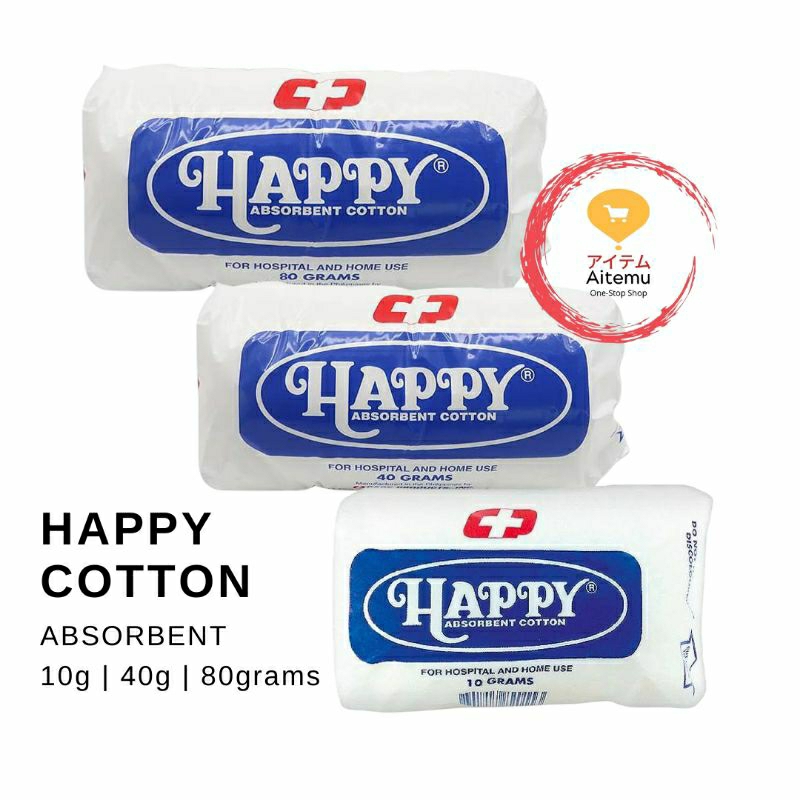 HAPPY COTTON 10G | 40G | 80GRAMS | Shopee Philippines