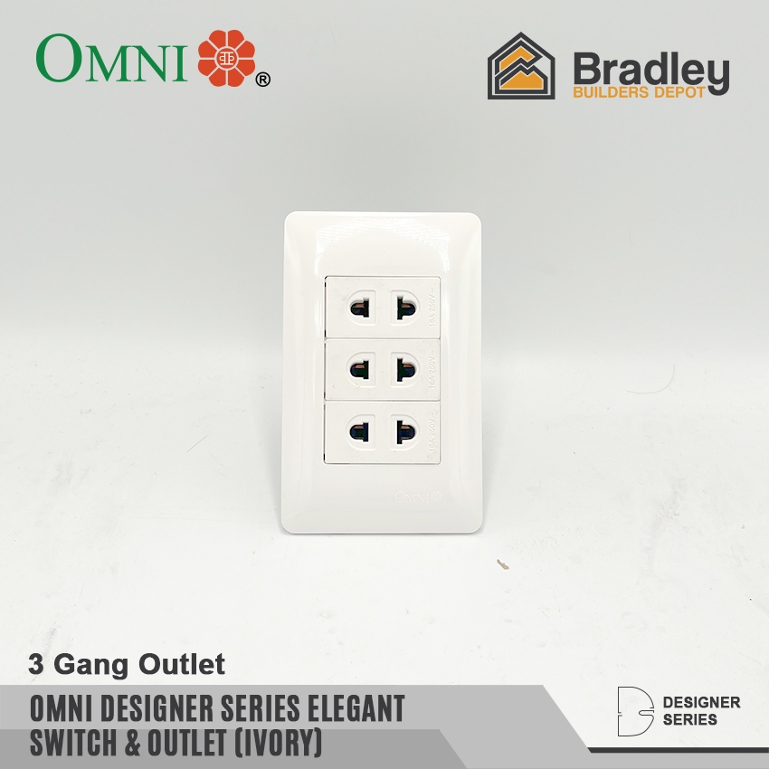 Omni Designer Series Elegant Switch & Outlet (Ivory) | Shopee Philippines