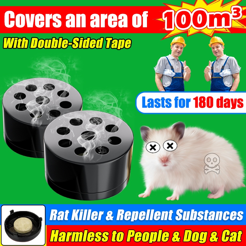 NEW Rats Poison Killer Plant formula Self-Adhesive Mothballs Rat Off ...