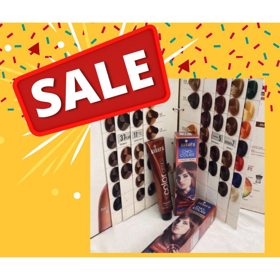 SAKURA HAIR COLOR CREAM 100ML (SALE LIMITED STOCKS ONLY) | Shopee ...