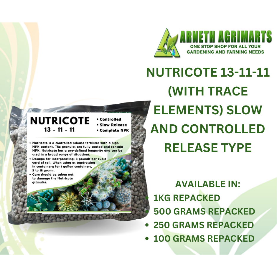 NUTRICOTE 13-11-11 (WITH TRACE ELEMENTS) SLOW AND CONTROLLED SMART ...