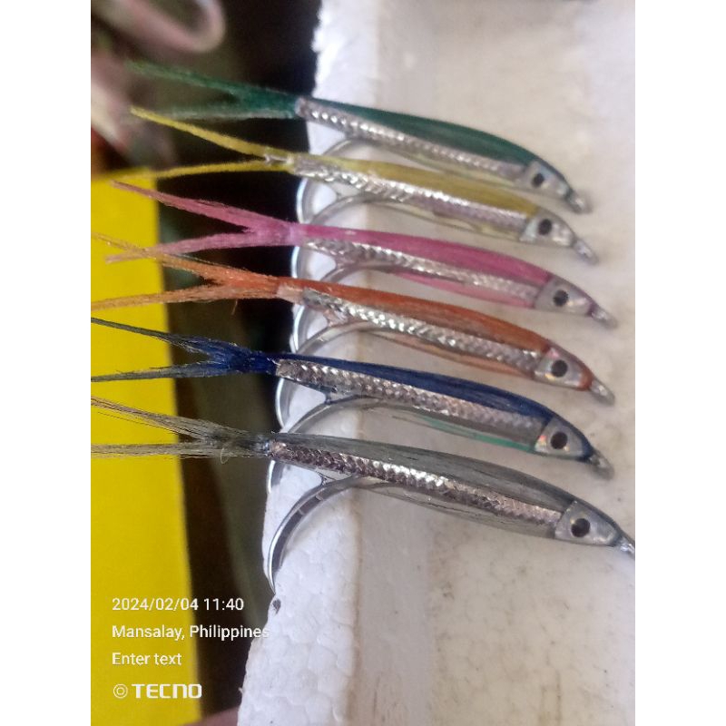 DIY Dilis for Trolling,Fishing ( Stainless Yamato hook #4/0 ) | Shopee ...