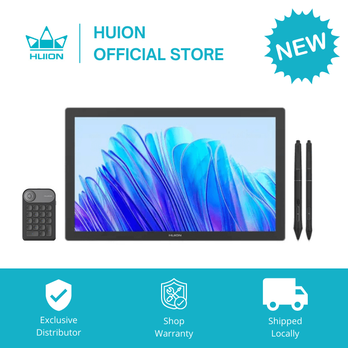 Huion Kamvas Pro 19 (GT-1902) 4K UHD Dual Pen + Keydial Mini 19" 16384 ...