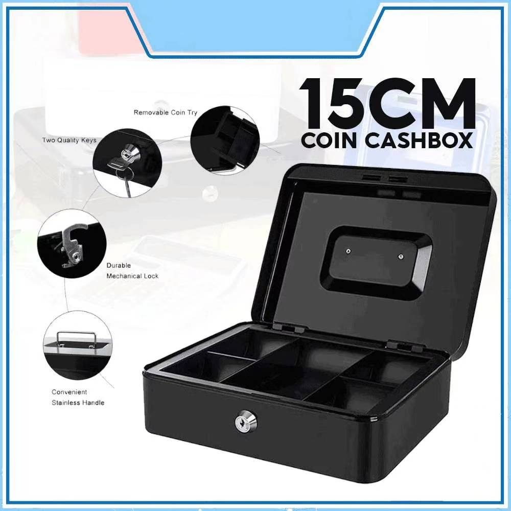 syh-3 15cm Portable Steel Small Lockable Cash Coin Money Security Safe ...