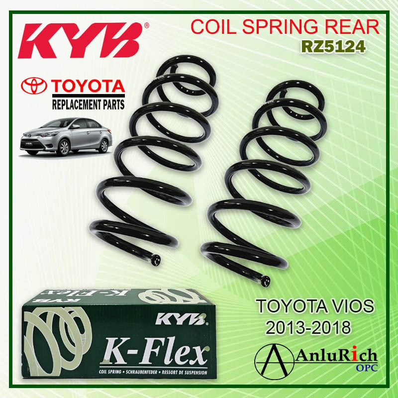 KYB REAR COIL SPRING TOYOTA VIOS 2013-2018 RZ5124 (SET OF 2PCS ...