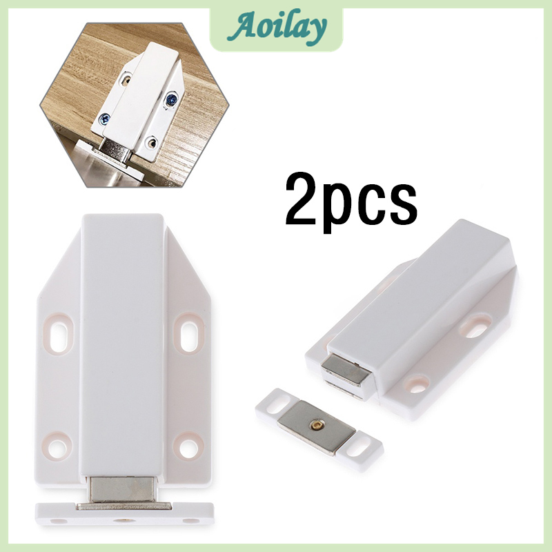 2pcs 70*47mm Cabinet Door Magnetic Touch Press Catch Latch Drawer Push ...